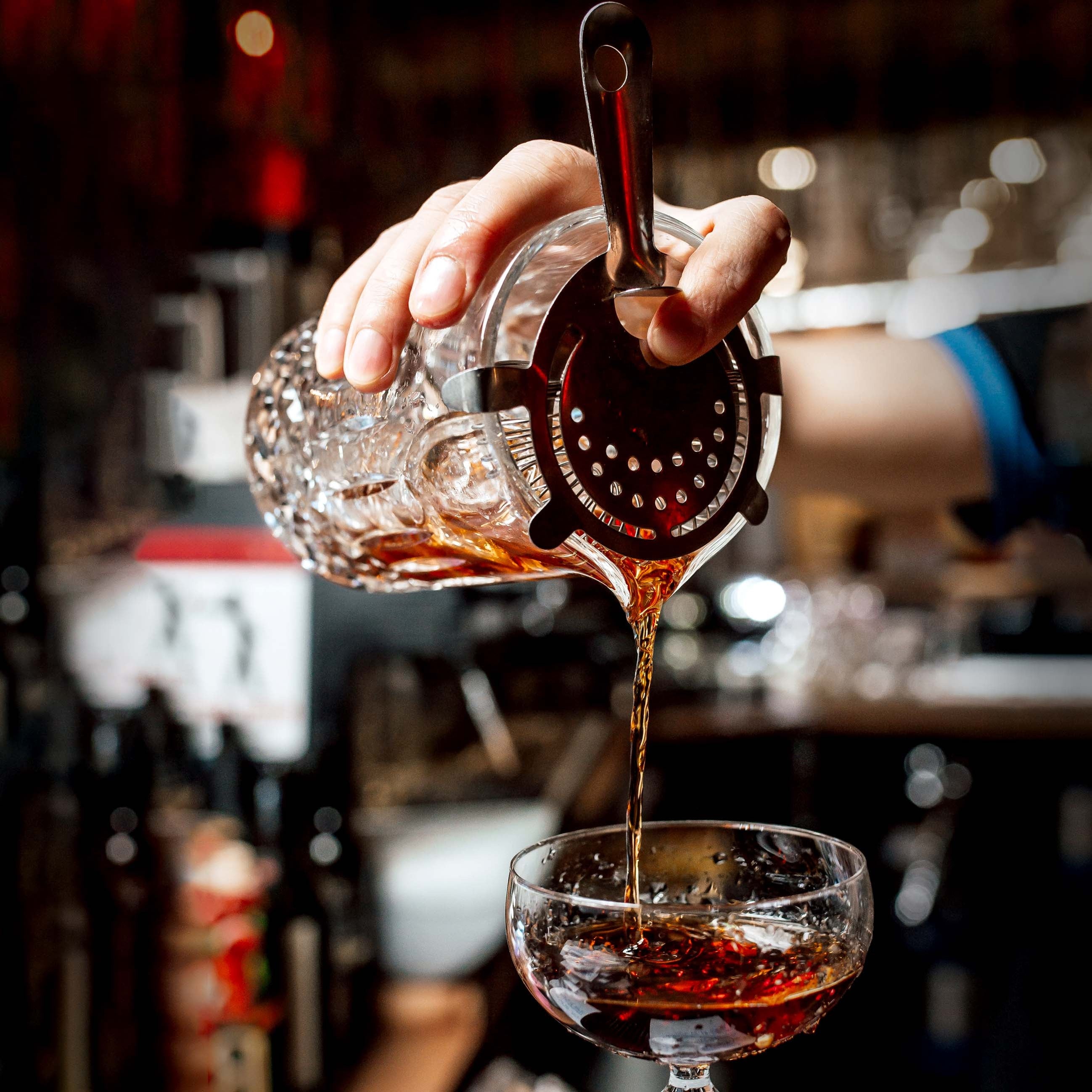 Stainless steel colander cocktail — Wisefood