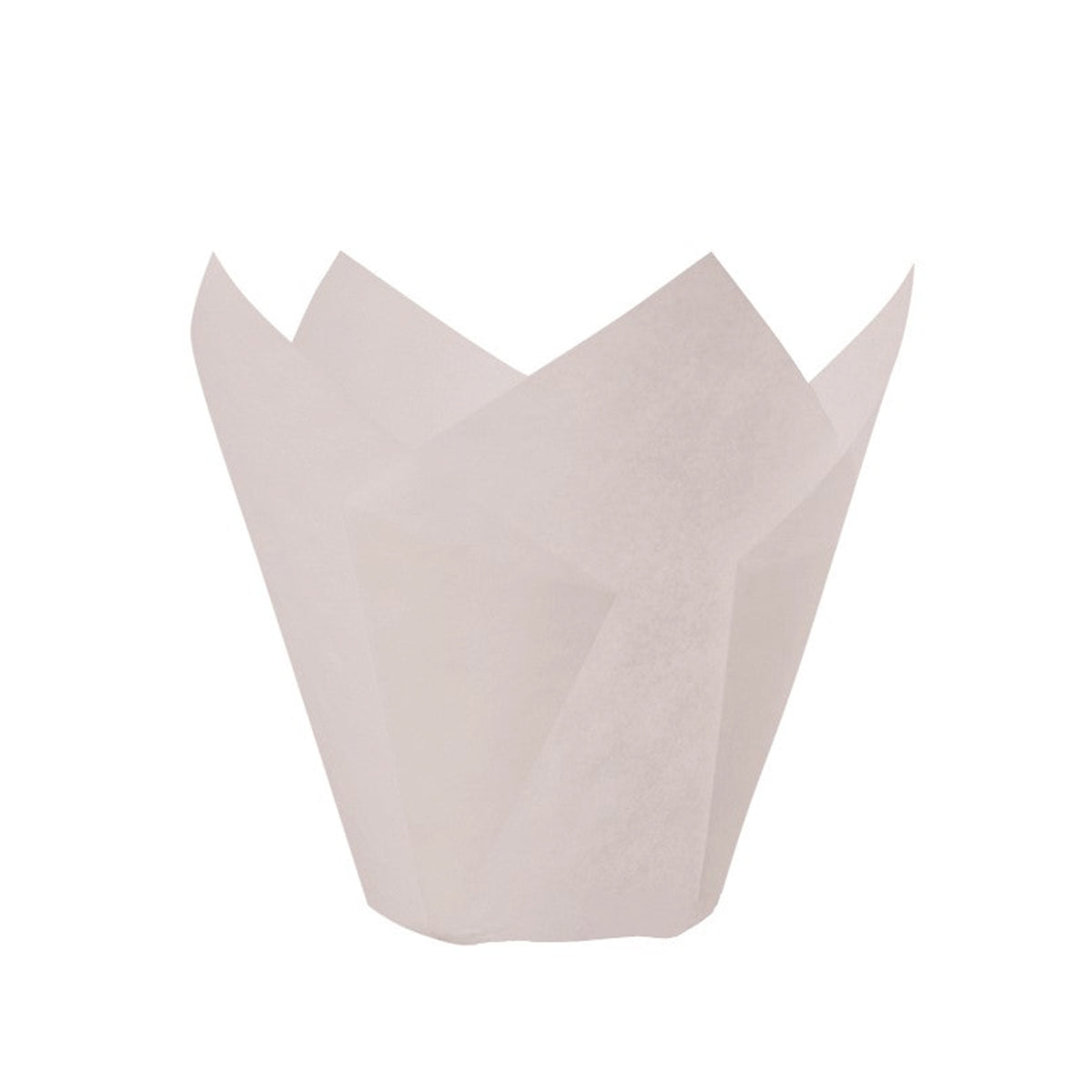 Paper muffin cups - white - 100 pieces — Wisefood